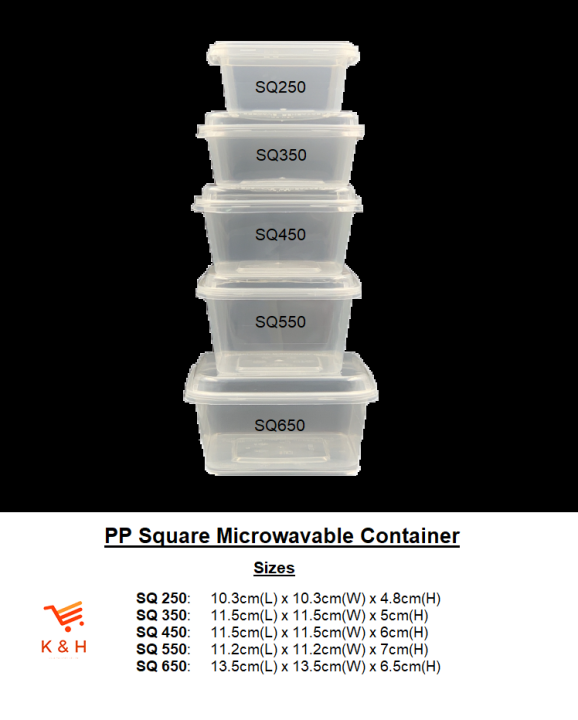 Bekas Plastik / PP Square Container / PP Microwavable Injection ...