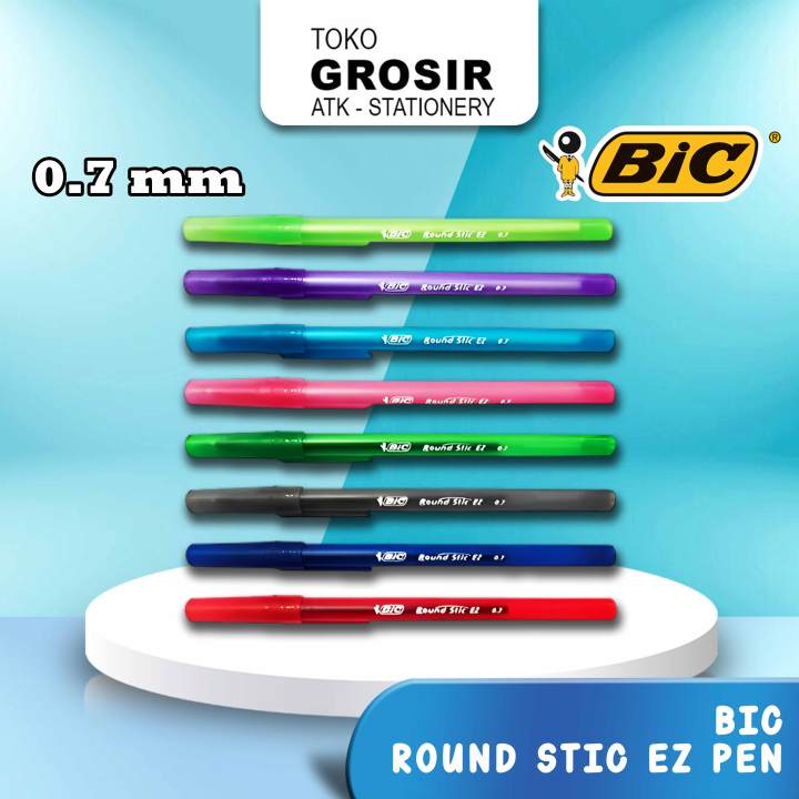 BIC Round Stic EZ Pen / Ballpoint Merk BIC - 0.7mm | Lazada Indonesia
