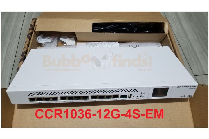 CCR1036 Mikrotik CCR1036-12G-4S-EM 1U rackmount, 12x Gigabit Ethernet ...
