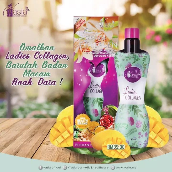 V'Asia Jus Ladi_es Collagen BOTOL | Lazada