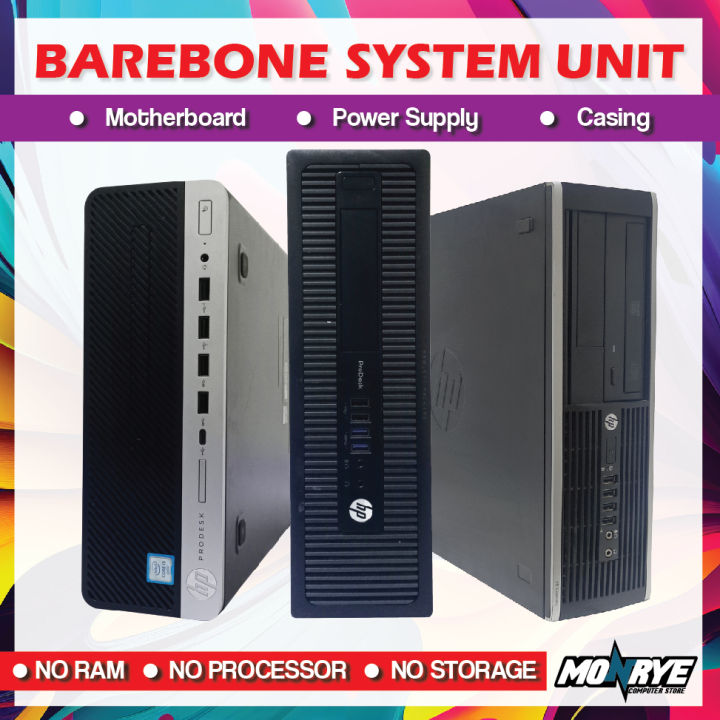 BAREBONE CPU DESKTOP (NO PROCESSOR, NO RAM, NO STORAGE) - PRELOVED ...