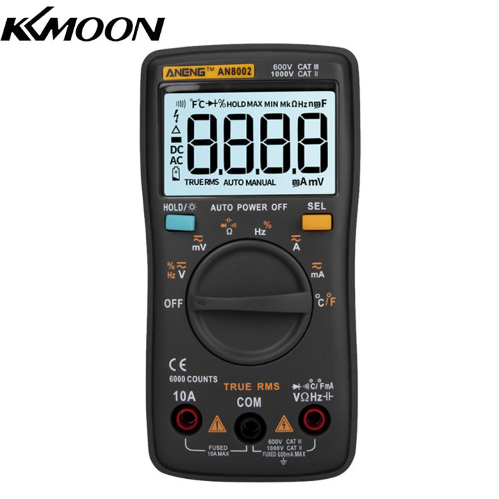 KKmoon ANENG AN8002 6000 Counts True RMS Multifunctional Digital ...