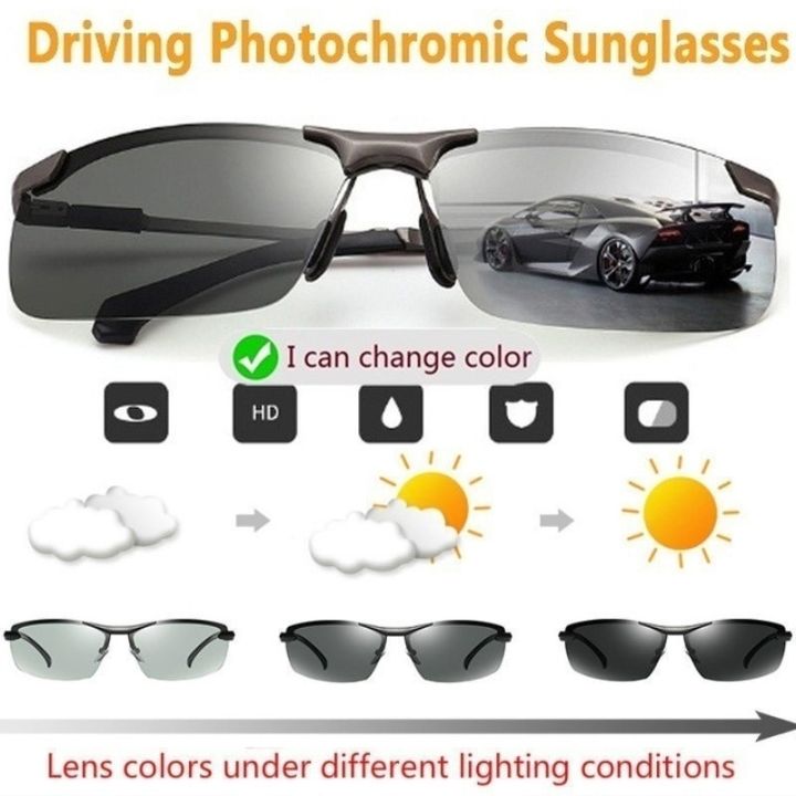 Day Night Vision Glasses 2021 Photochromic Sunglasses Men Polarized ...