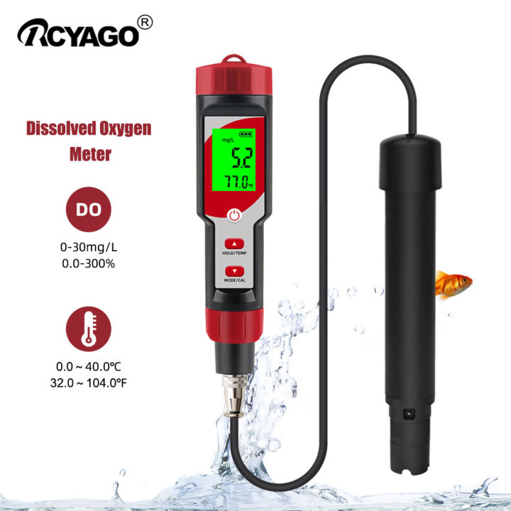 RCYAGO Dissolved oxygen meter DO9100S portable detector Fish pond ...