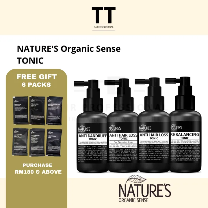 [FREE SHIPPING] NATURE'S ORGANIC SENSE HAIR TONIC 100ML ( NATURES ...