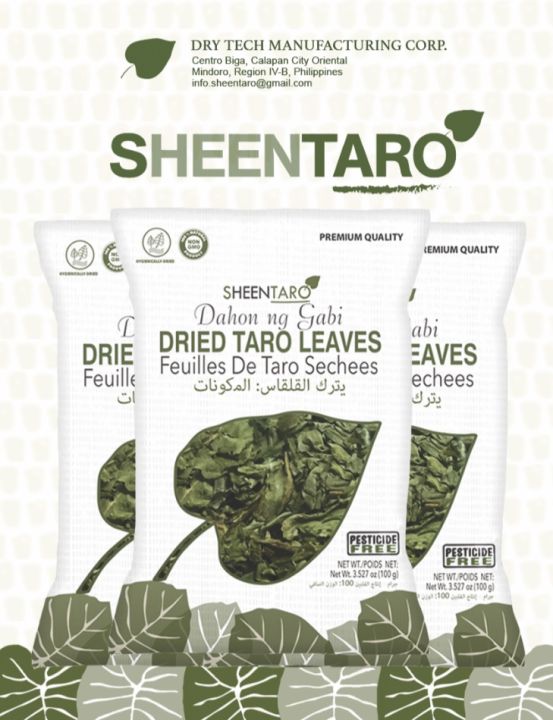LAING Dried Taro Leaves by Sheentaro 100g Gabi Leaves Machine Dried ...