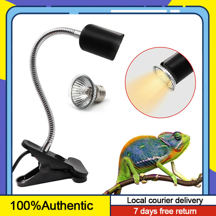 Reptile Heat Lamp UVA UVB Reptile Light with Holder&Switch 360 ...