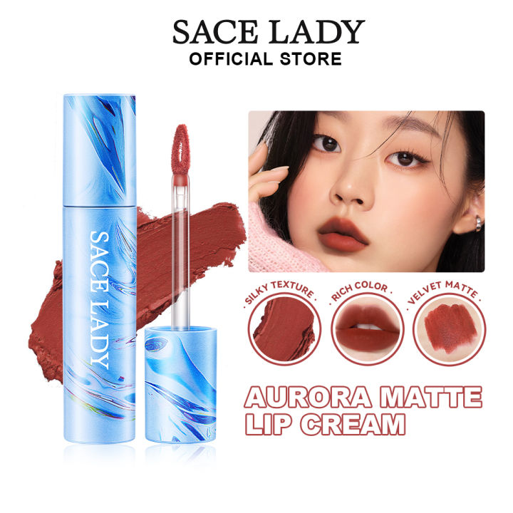SACE LADY แมตต์ ลิปตินท์ เม็ดสีสูง ลิปครีมกํามะหยี่กันน้ํา เรียบเนียน ...