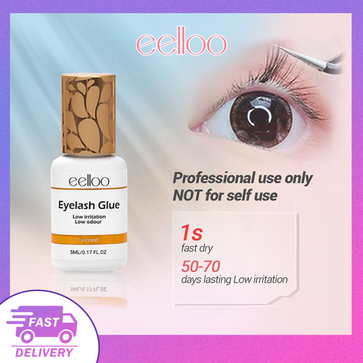 Eelloo 1s Fast Dry 50-60 Days Lash Glue Eyelash Extension Adhesive ...