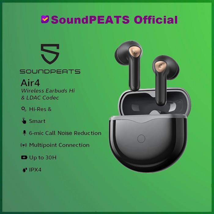 SOUNDPEATS AIR4 LITE TRUE WIRELESS EARBUDS WITH LDAC CODEC AIR 4 LITE-Aishley7 | Lazada Indonesia