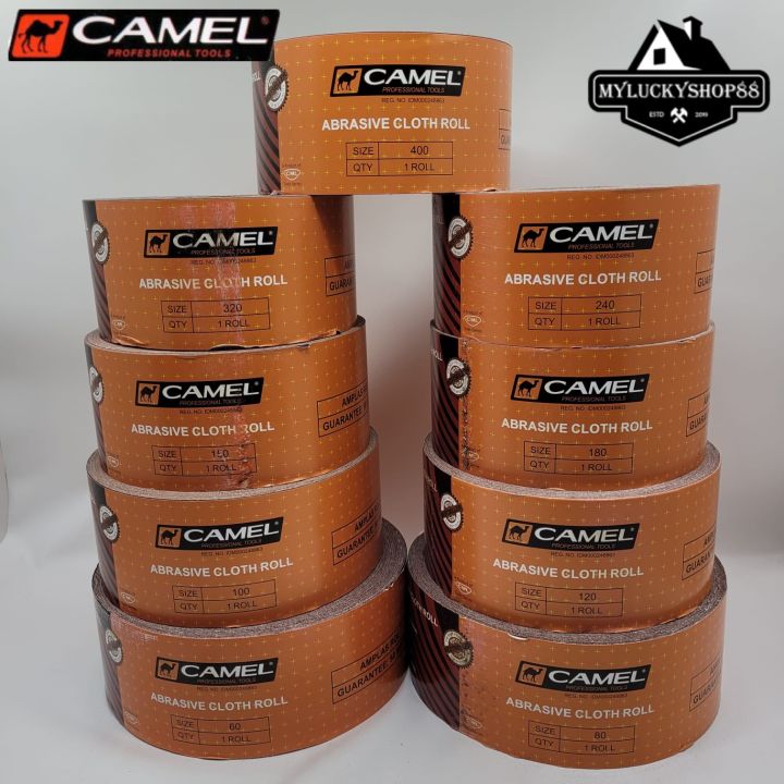 Amplas Roll Kain 4" x 50M Camel Rol Grit | Lazada Indonesia