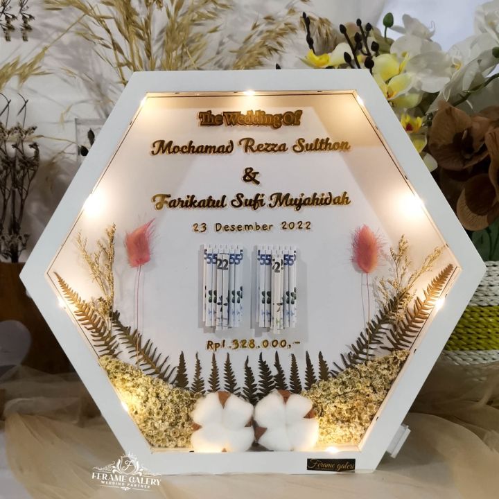 Custom Mahar Pernikahan Rustic / Frame Mahar Rustic / Mahar Murah ...