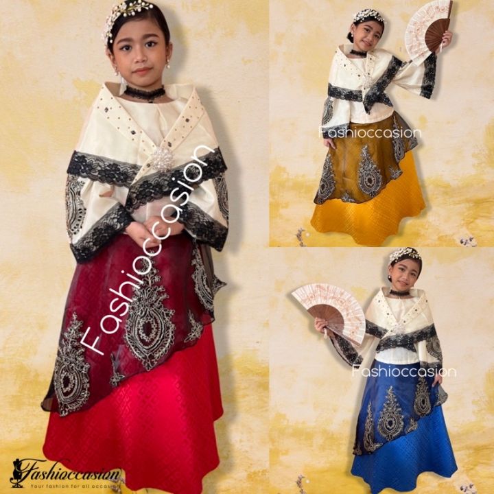 COD Maria Clara Inspired Filipiniana Kids Costume | Lazada PH