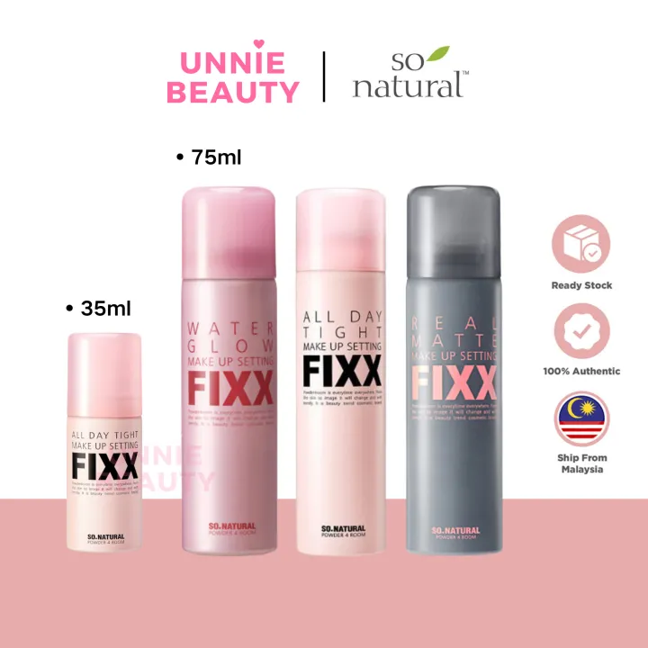 So Natural Fixx All Day Tight Makeup Setting Spray 75ml [Unnie Beauty ...
