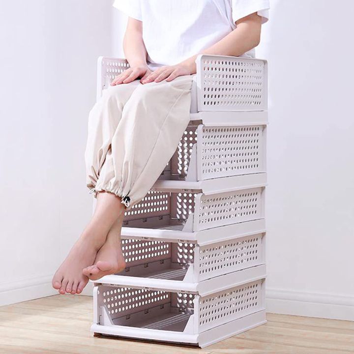 Seizebest Classy Wardrobe Clothes Stackable Storage Layered Partition ...