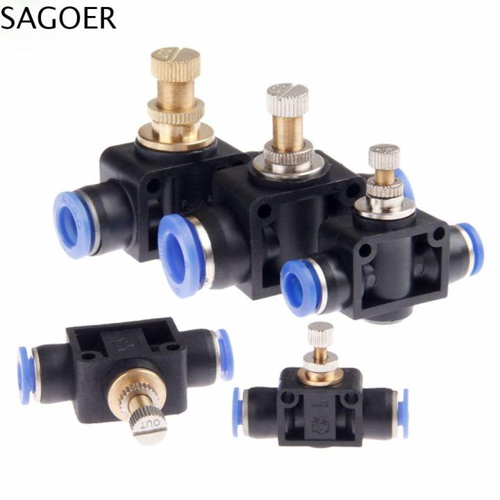 SAGOER 4-12mm Throttle Valve Adjust Valve Speed Control Push In Air ...