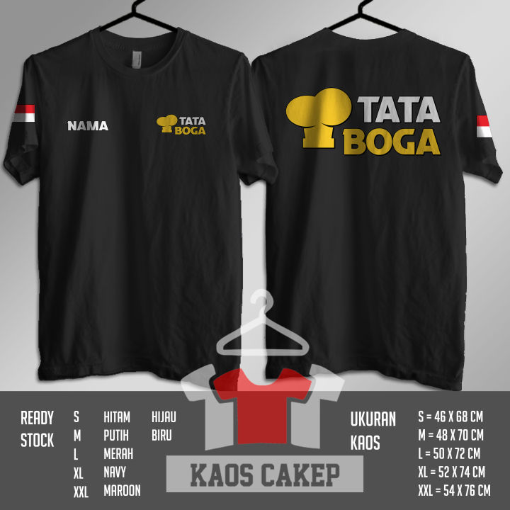 T-shirt Kaos Distro Keren Tata Boga Gratis Nama Kamu / Sablon DTF - KaosCakep-Store | Lazada ...