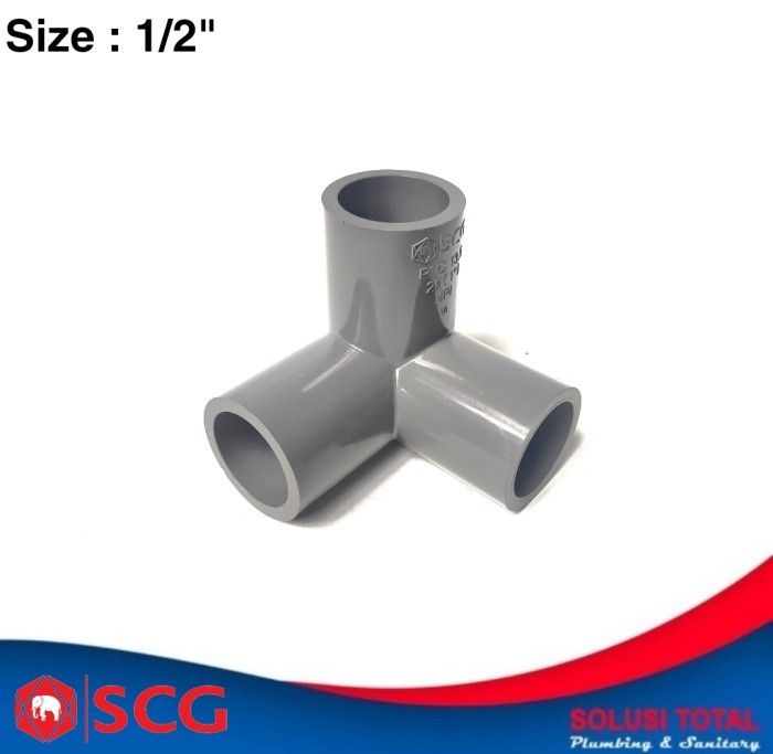 Tee Elbow 45derajat 1/2 Inch 3 Way Side Tee 1/2" SCG 1/2" pvc SCG TEE 3 ...