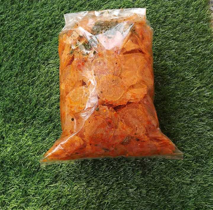 kripca pedas daun jeruk / keripik kaca / seblak kering kripca / sebring ...