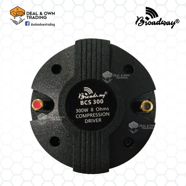Broadway BCS-300 300W Pure Titanium Diaphragm Compression Driver Unit ...