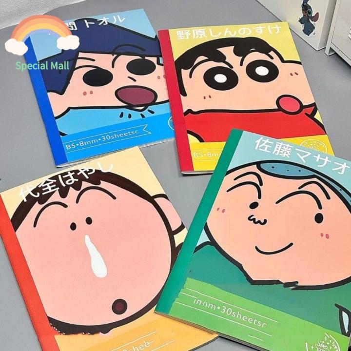 TINGTIAN Cute Kawaii B5 Notebooks Crayon Shin-chan Cartoon Anime ...