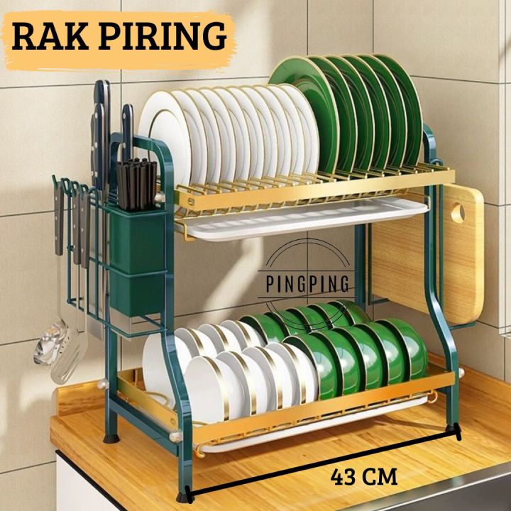 Rak Piring Stainless / Rak Dapur / Rak cuci piring | Lazada Indonesia
