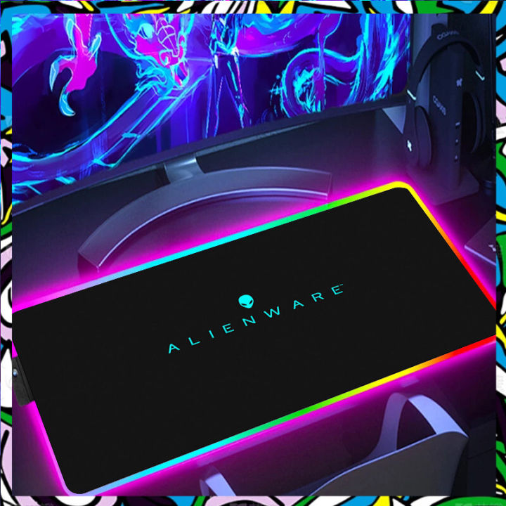 Alienware Mousepad Xxl Led RGB Gaming Mouse Pad Gamer Cabinet Keyboard ...