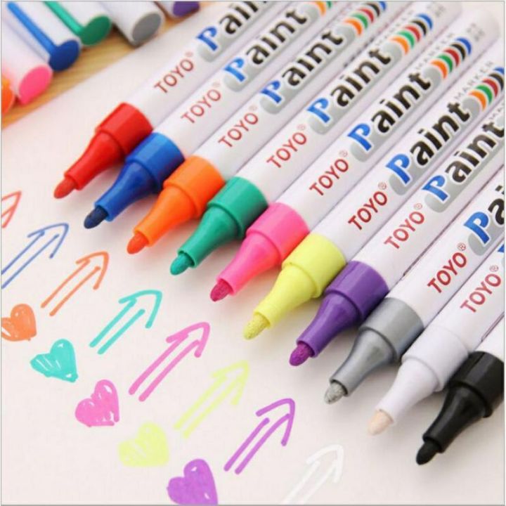 Spidol Ban Toyo Paint Permanent Marker Original Import Warna Warni ...