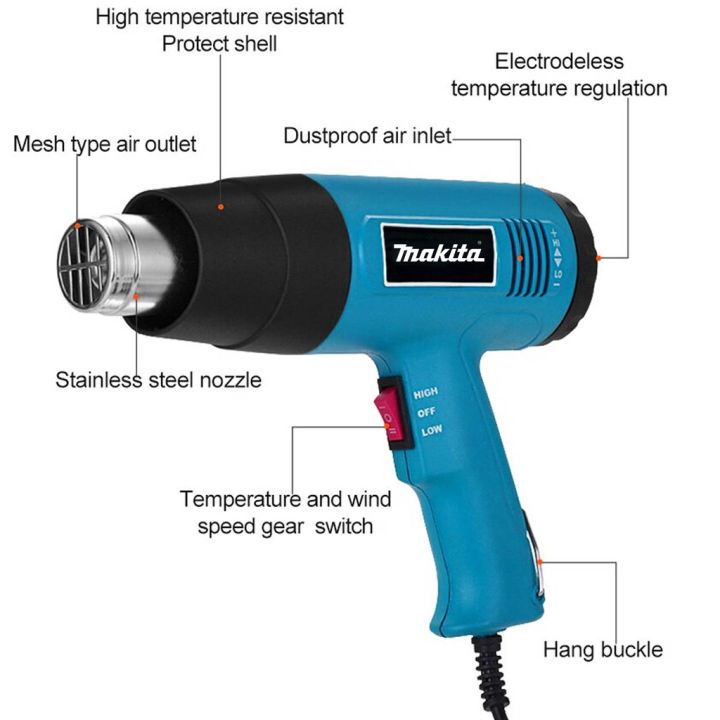 Heat Gun Blower Heat Gun Sealer Heatgun Heat Guard Hot Air Gun Hit Gun ...