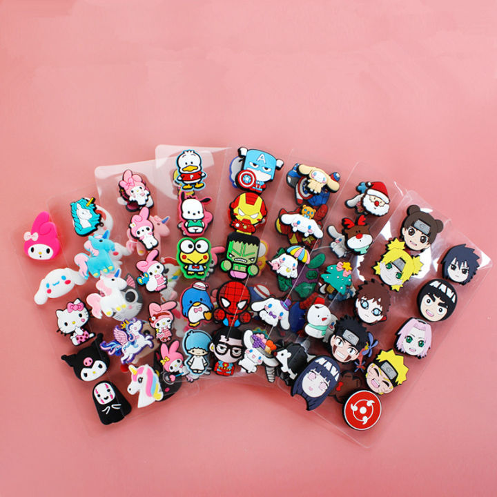 10pcs Pack Cartoon Flower Shoe charms /Shoe Decoration/ PVC Hole shoe ...