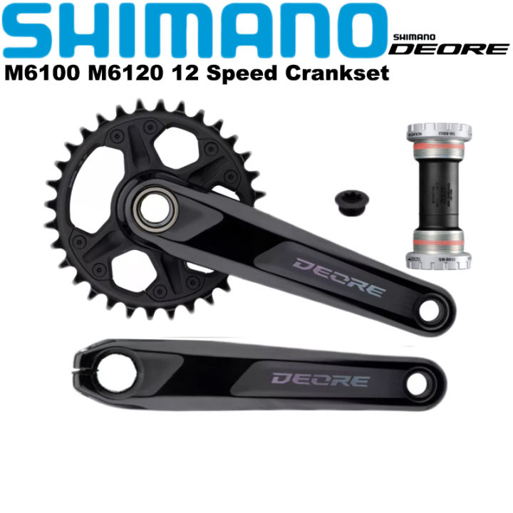 Shimano DEORE FC M6100 M6120 Crankset 1x12 Speed MTB Mountain Bicycle 170mm 175mm Crank 30T 32T ...