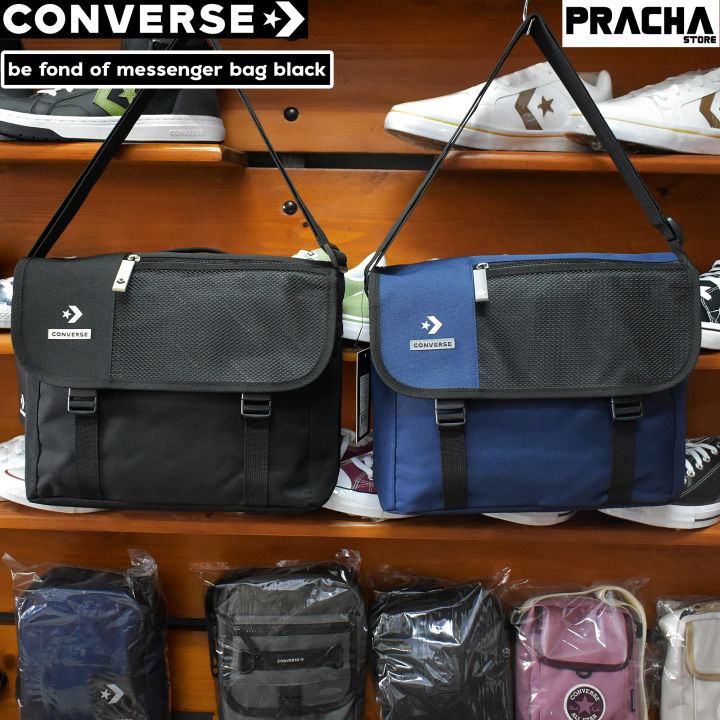 Converse be fond of messenger bag กระเป๋าทรงแมสเซนเจอร์ สูง 11 นิ้ว ...