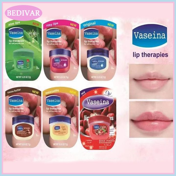 Vaseina วาสลีนจิ๋ว ขนาด 7g สูตรเข้มข้น ลิปบาล์ม บำรุงริมฝีปากให้ความ ...