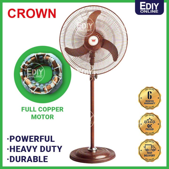 Crown Heavy Duty Industrial Stand Fan (18INCH) Strong Wind KIPAS DIRI ...