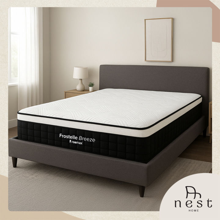 (NEST) DREAMAX FROSTELLE BREEZE Cooling Gel Pocketed Spring Mattress ...