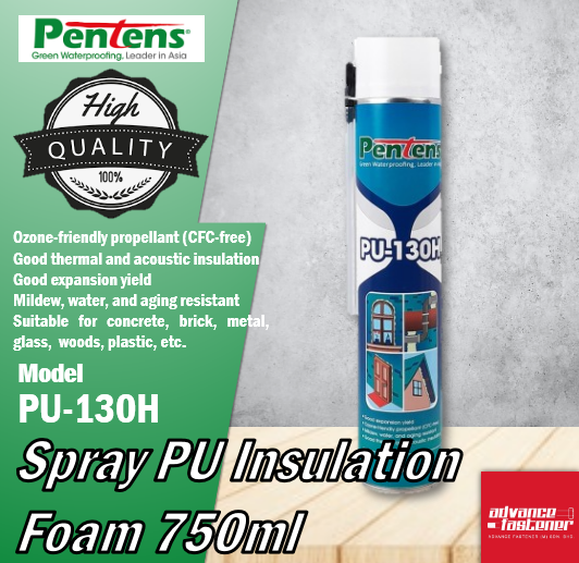 Pentens PU-130H Spray PU Insulation Foam Silicone 750ml | Lazada