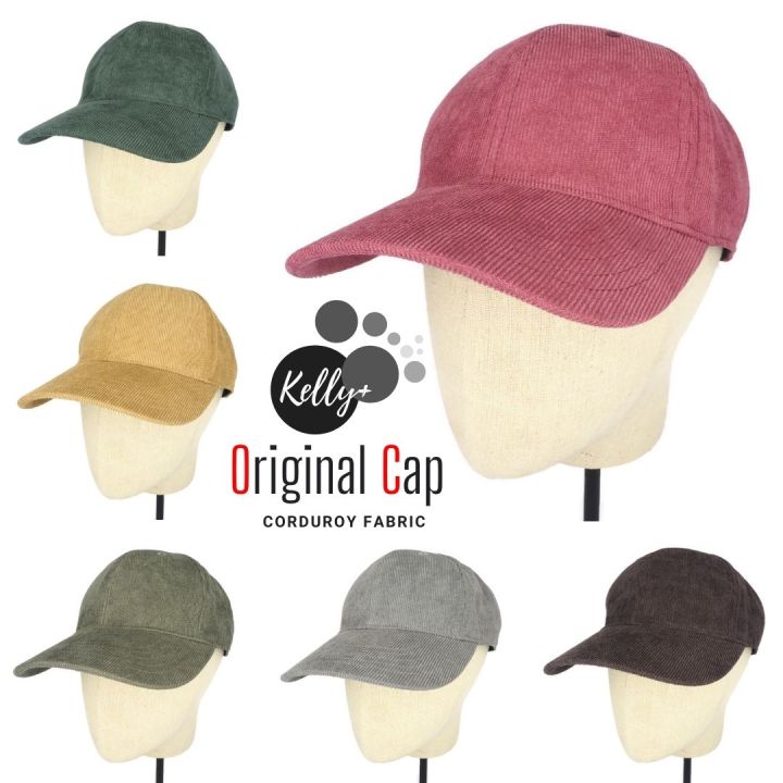 หมวกแก๊ปลูกฟูก Kelly Original Cap Mini Corduroy ปรับไซส์ได้ 57-61 cm ...