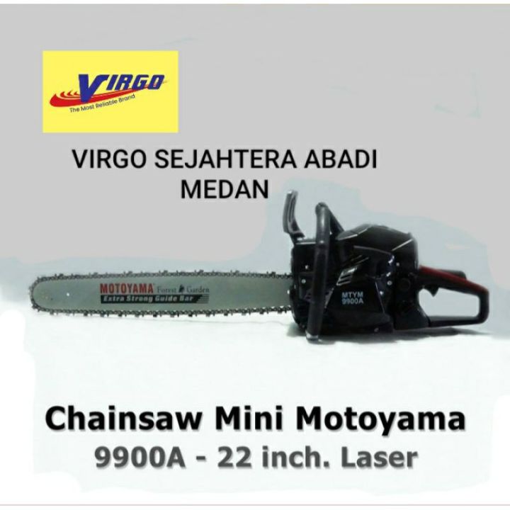 MOTOYAMA 9900A BLACK SENSO CHAINSAW POTONG KAYU BAR 22" INCHI MOTOYAMA ...