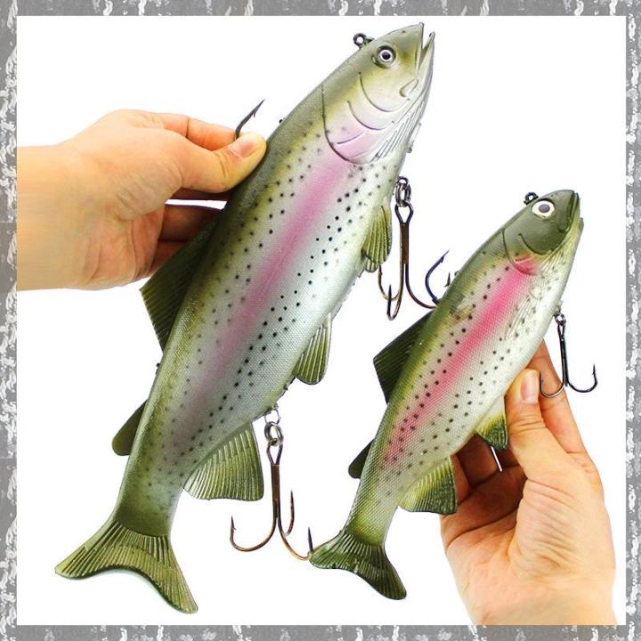 Artificial Wobblers Bait Big Size Sea Fishing Lure Soft Swimbait Crank ...
