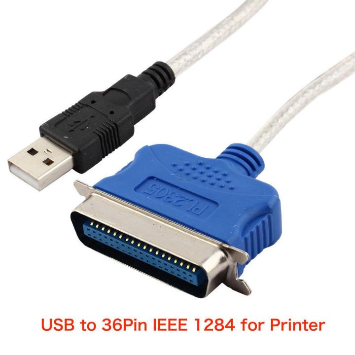 USB To Printer CN36 36Pin Parallel Port Connecting Cable Adapter IEEE ...