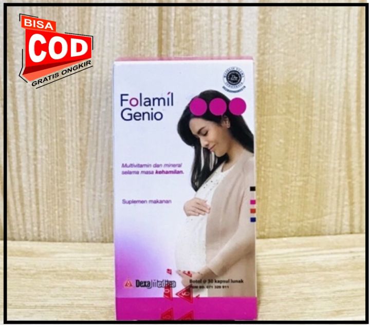 Folamil Genio 30 Kapsul - Multivitamin dan Mineral untuk Ibu Hamil dan ...