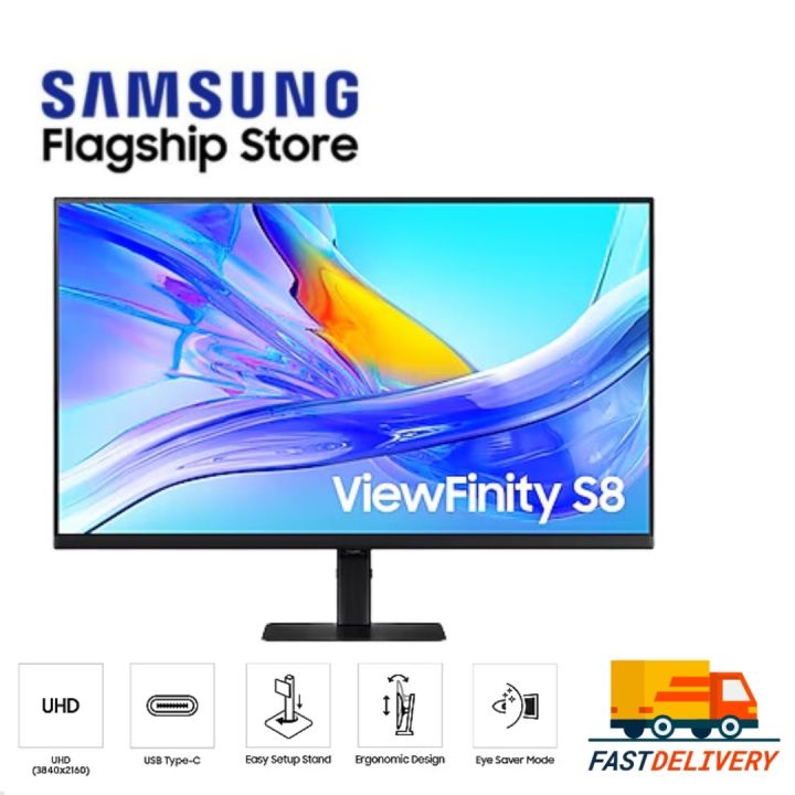 Samsung LS32D800EAEXXP 32" ViewFinity S8 S80D 3840x2160 UHD Monitor| Pc ...
