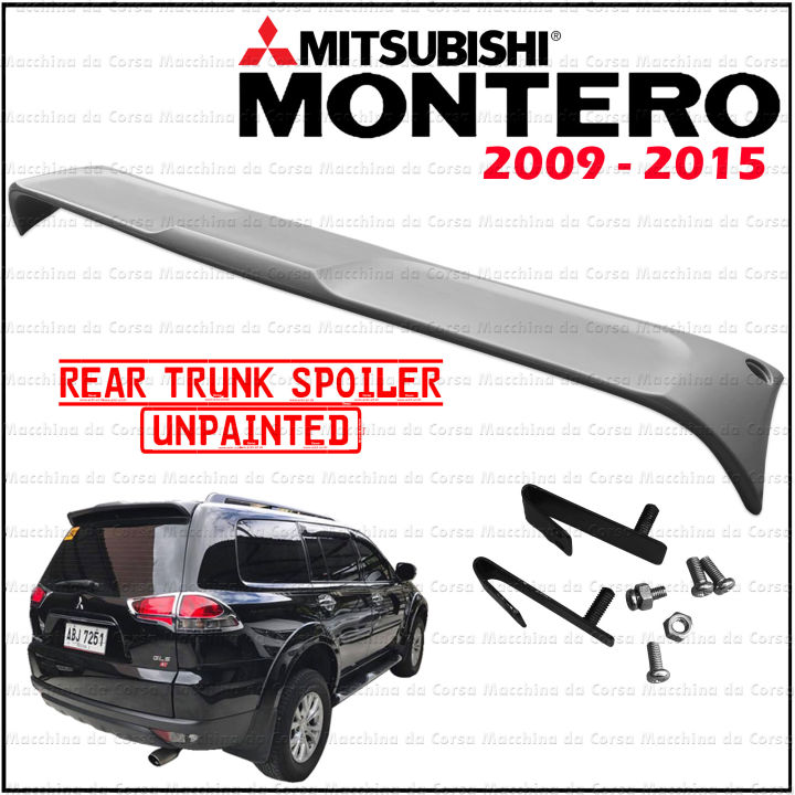 Mitsubishi Montero 2009-2015 GTV Clip Type Rear Trunk Spoiler ...