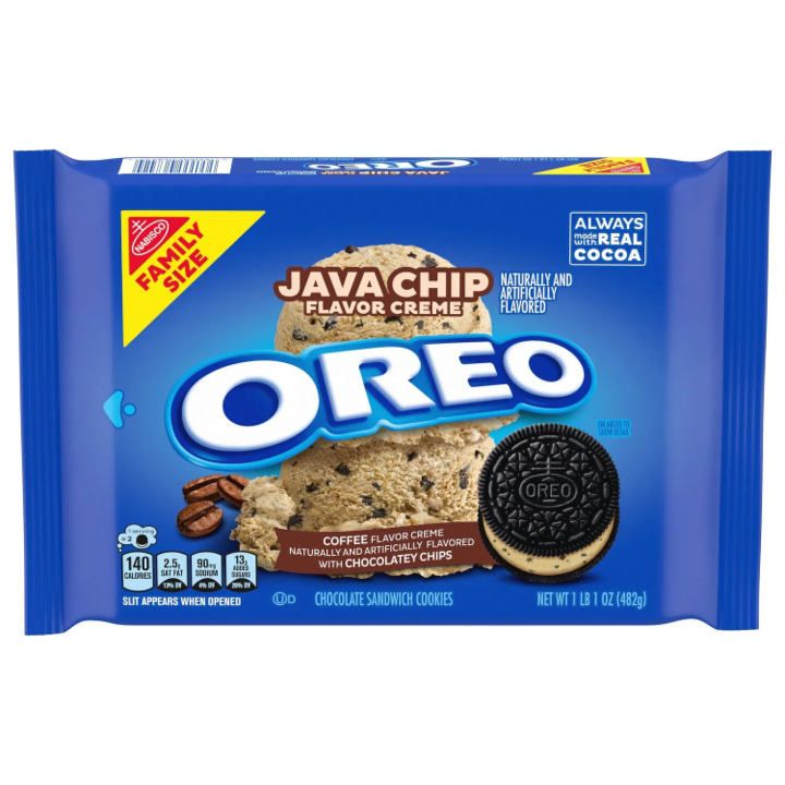 OREO Java Chip Creme Chocolate Sandwich Cookies โอรีโอ คุกกี้แซนวิช ใส้ ...