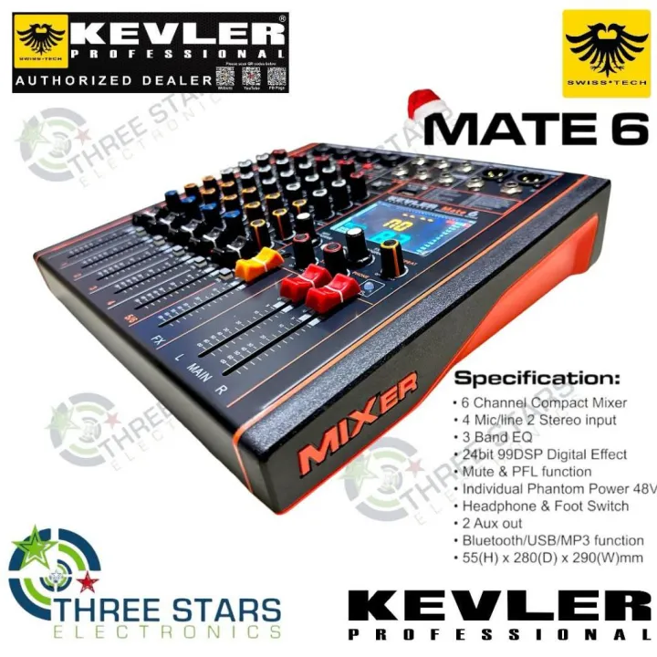 Kevler Professional Mate 6 Compact 6 Channel Mixer | Lazada PH