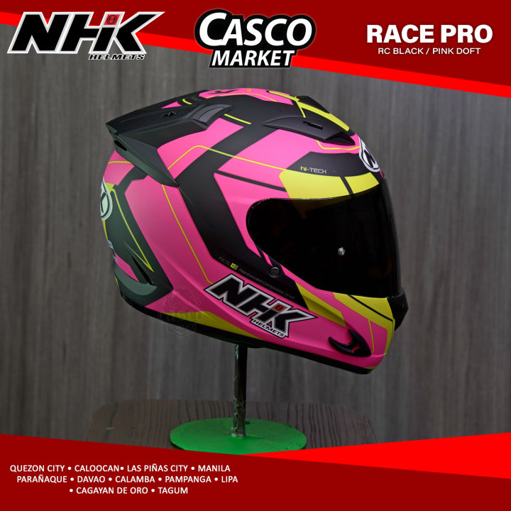 NHK RACE PRO RC FULL FACE SINGLE VISOR MOTORCYCLE HELMET | Lazada PH