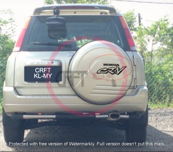 CFS510 Honda Classsic Crv Cr-V Rd1 Rd2 Rd3 Spare Tyre Stiker Sticker Vinyl Decal Stripes Cermin ...