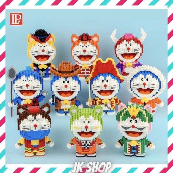 ⚠️现货⚠️ReadyStocks LP Doraemon Building Blocks toys 小叮当 哆啦A梦 七小子 正版授权微钻 ...