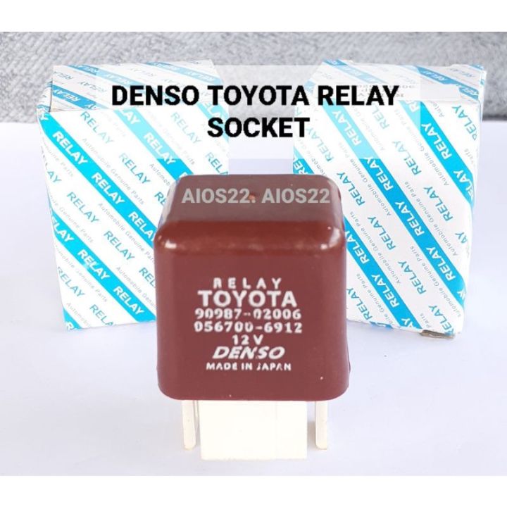 ORIGINAL DENSO TOYOTA RELAY 12V SOCKET W/ AUTO WIRE '14 JAPAN HEAVY ...