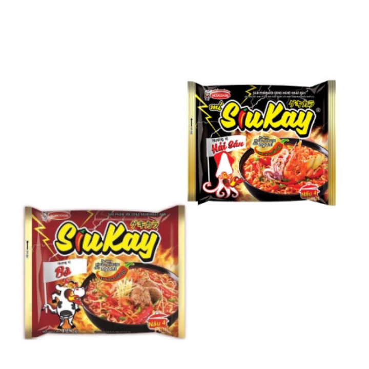Mì SiuKay Vị Bò/Hải Sản Gói 128gr | Lazada.vn